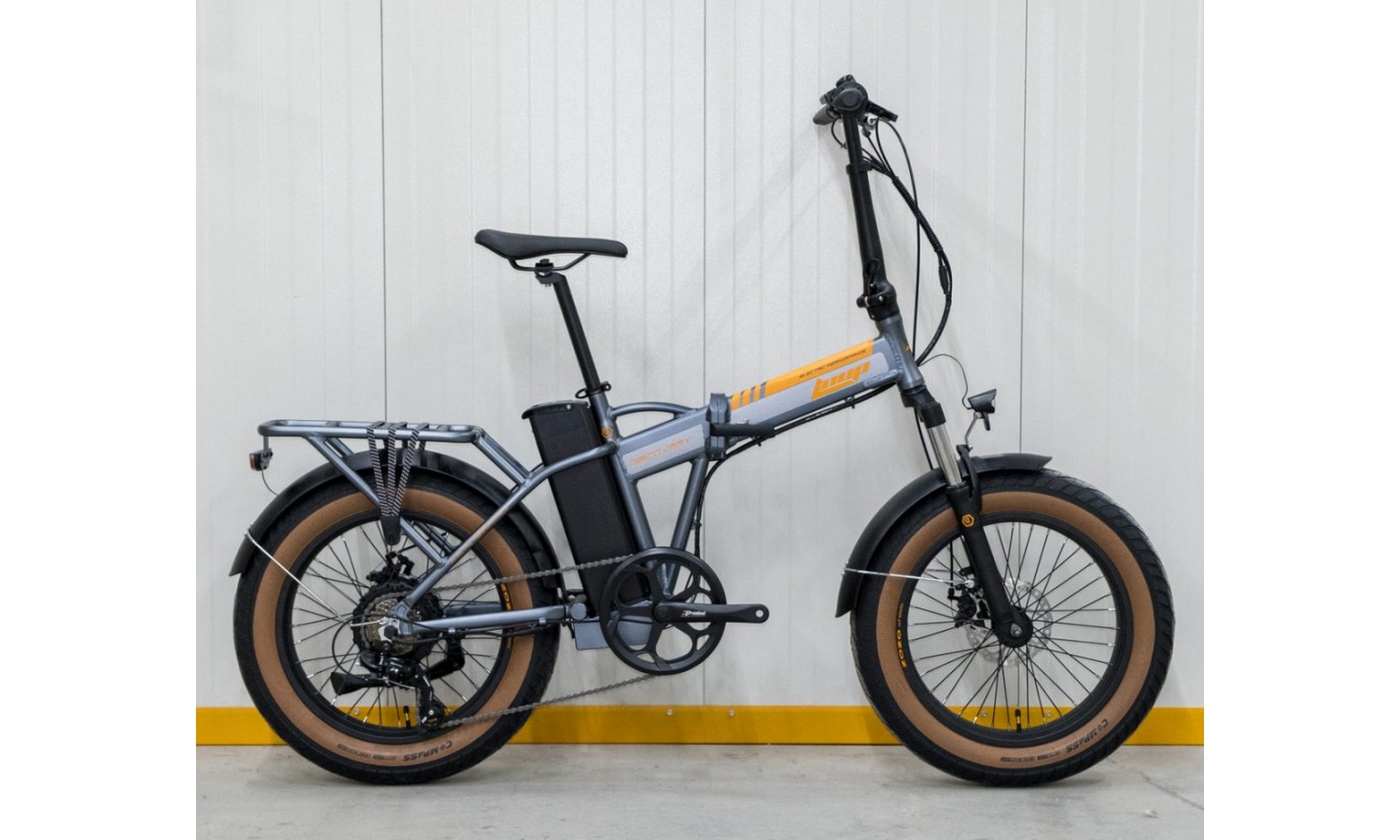 Loop Discovery 20 Jant Elektrikli Katlanır Bisiklet (Mat Füme-Turuncu)