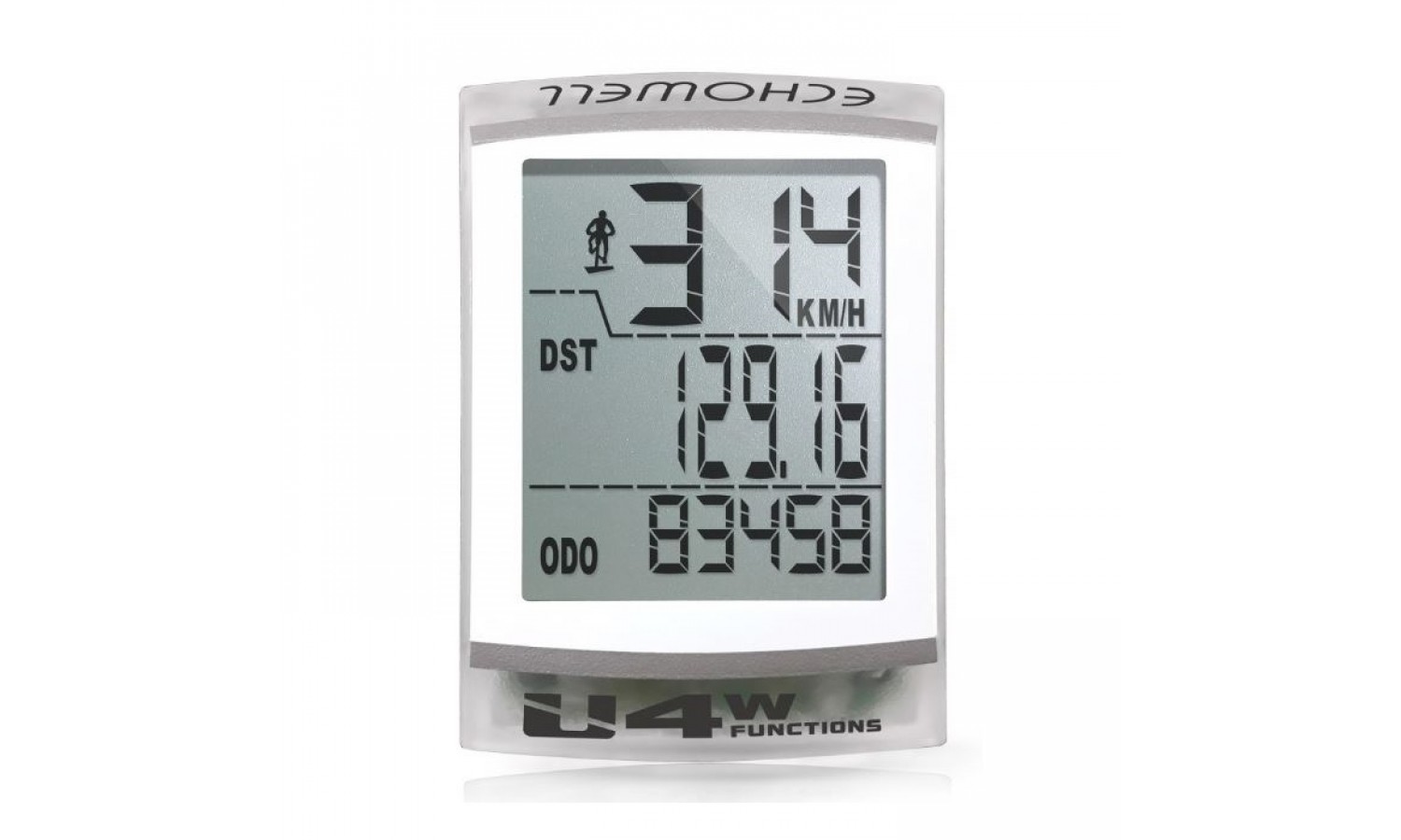 Echowell Km Saati U4W 4 Fonksiyon Kablosuz Beyaz - Martı Bisiklet