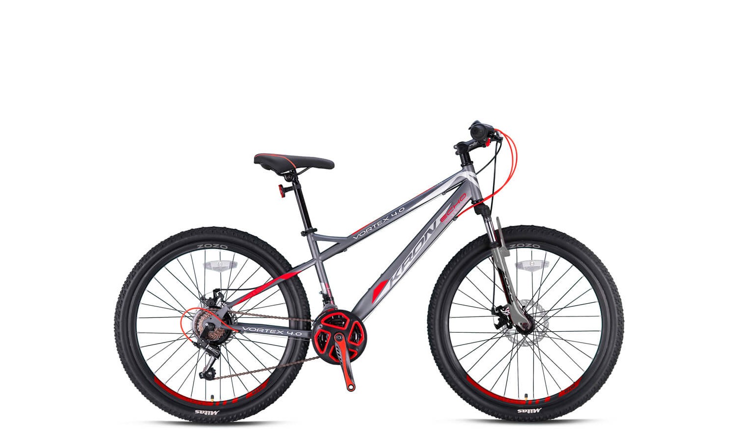 Kron Vortex 4.0 26 Jant Md Dağ Bisikleti Mat Füme Kırmızı